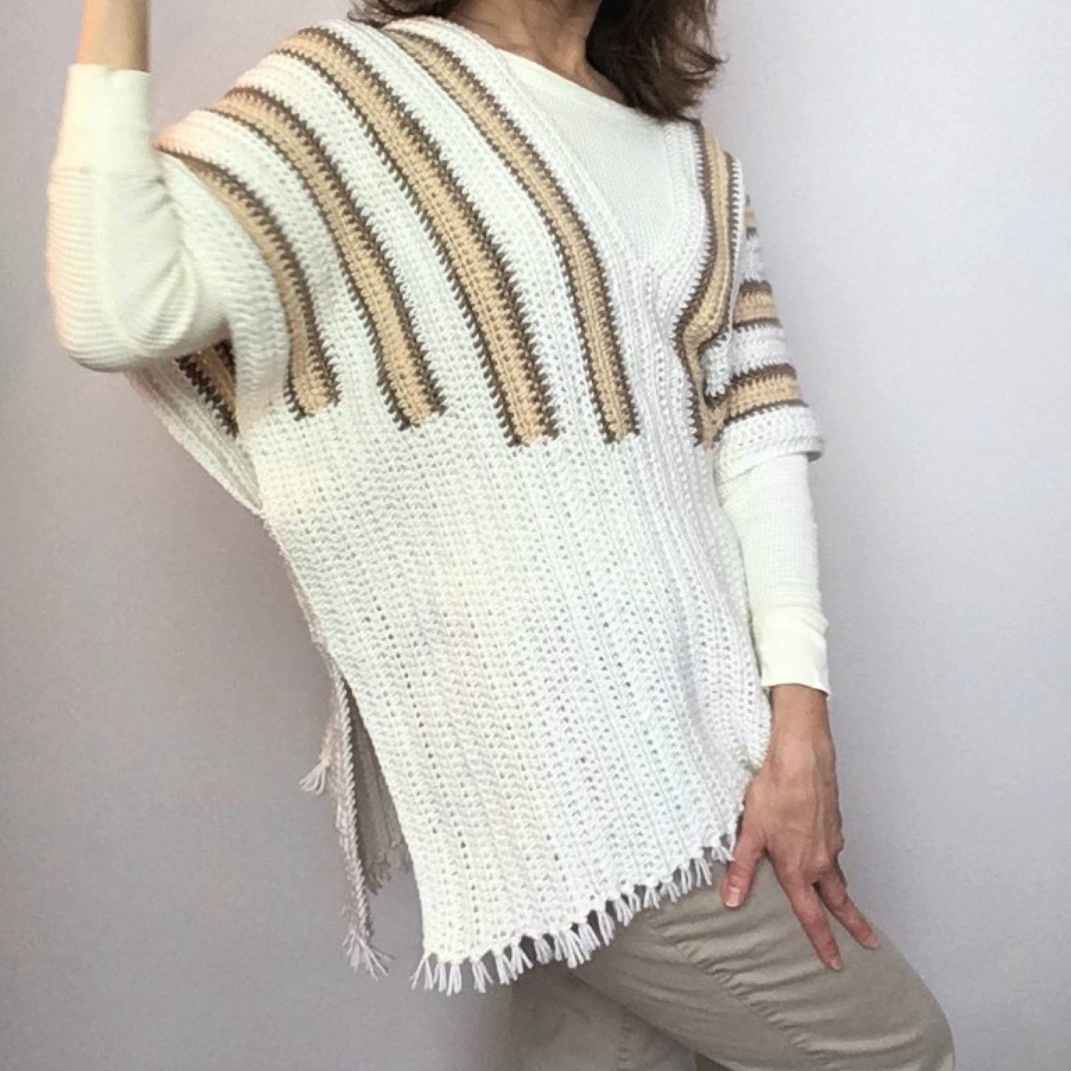 Crochet Spring Poncho - Crazy Cool Crochet